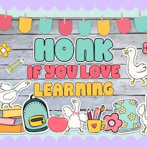 Silly Goose Back to School Bulletin Board Kit Classroom Beginning of ...