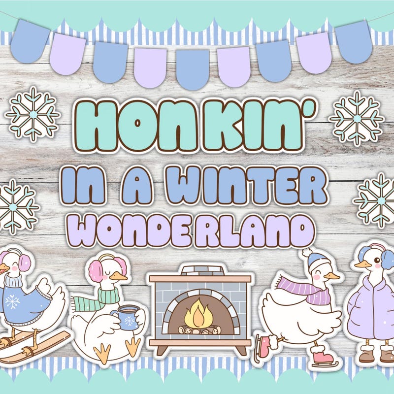 Winter Wonderland Door Decorations - Etsy