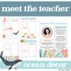 Ocean Theme Under the Sea Classroom Editable Desk Plates Name Tags - Etsy
