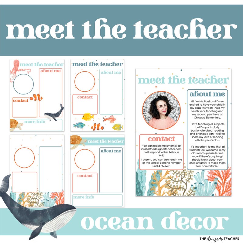 Meet the Teacher Template - Etsy