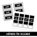 Editable Teacher Toolbox Labels With Black & White Speckled Boho ...