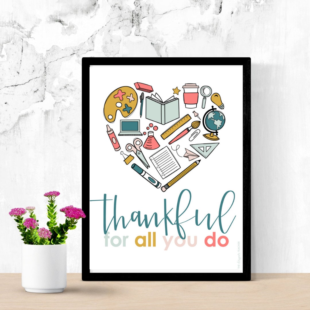 Teacher Appreciation Posters With Printable Inspirational Teaching ...