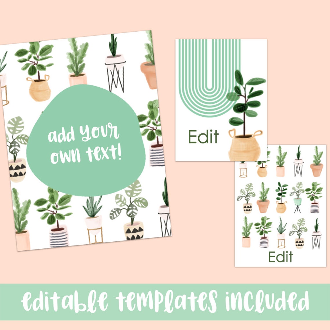 Inspirational Growth Mindset Inclusive Classroom Posters Plant Theme - Etsy