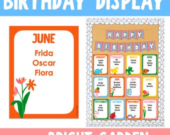 Flower Classroom Theme, Nature Classroom Decor, Classroom Birthday ...