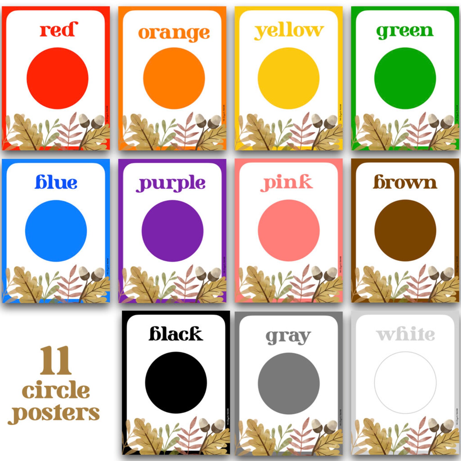 Woodland Theme Colors Posters Forest Theme Classroom Decor - Etsy