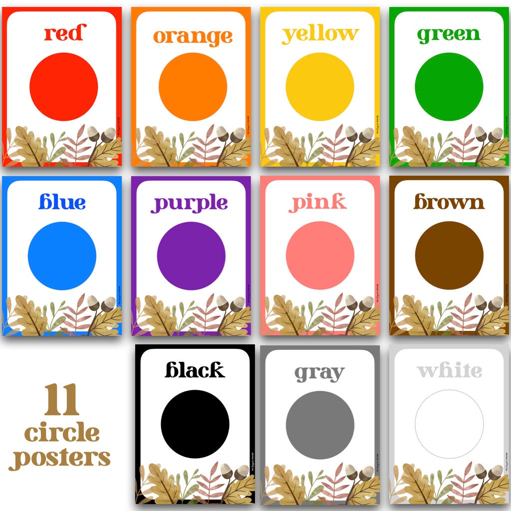 Woodland Theme Colors Posters Forest Theme Classroom Decor - Etsy