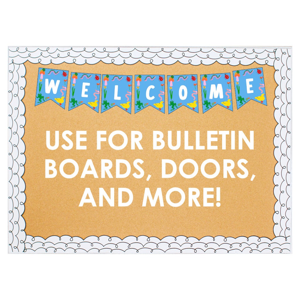 Editable Floral Letter Banner Pennants Printable Bright Garden Theme ...