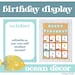 Editable Birthday Display With Ocean Theme Under the Sea - Etsy