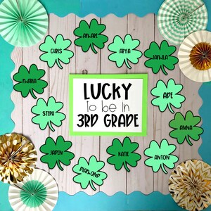 St. Patrick's Day Bulletin Board • March Spring Bulletin Board Kit With ...