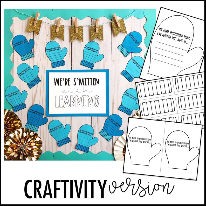 Smitten With Learning December Bulletin Board and Mitten Winter Door ...