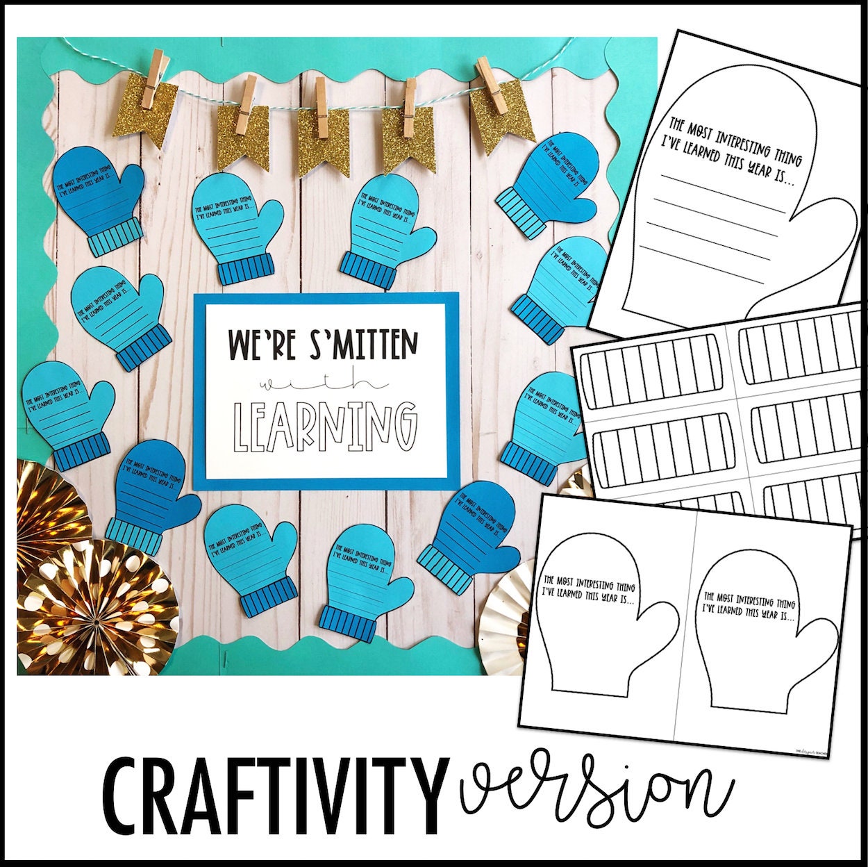 Smitten With Learning December Bulletin Board and Mitten Winter Door ...