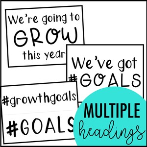 Goal Setting Bulletin Board & Cactus Craft Activity • Growth Mindset ...