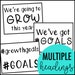 Goal Setting Bulletin Board & Cactus Craft Activity • Growth Mindset ...