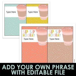 Coffee Shop Gift Card Holder • Sip Sip Hooray Thank You Gift for ...