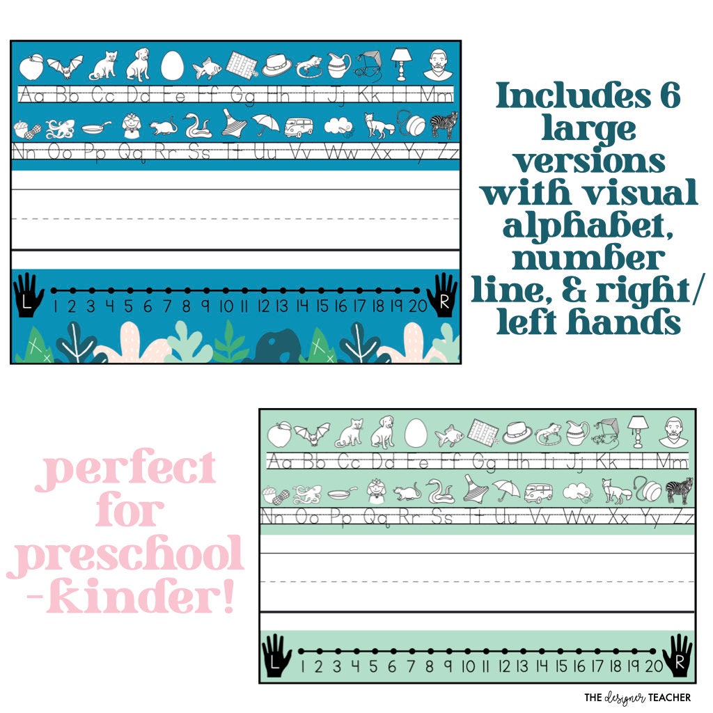 Modern Tropical Jungle Theme Classroom Editable Desk Plates Name Tags ...