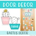 Cactus Theme Back to School Classroom Door Decor & Bulletin Board - Etsy