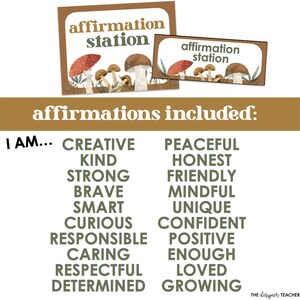 Woodland Theme Affirmation Station Mirror Display Forest Classroom ...