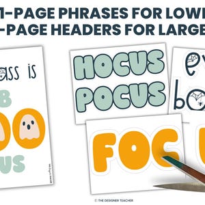 Halloween Fall October Bulletin Board Kit Ghost Pumpkin Hocus Pocus Fun ...