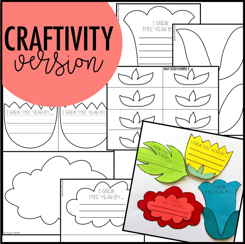 End of the Year Bulletin Board • May & June Flower Blooming Bulletin ...