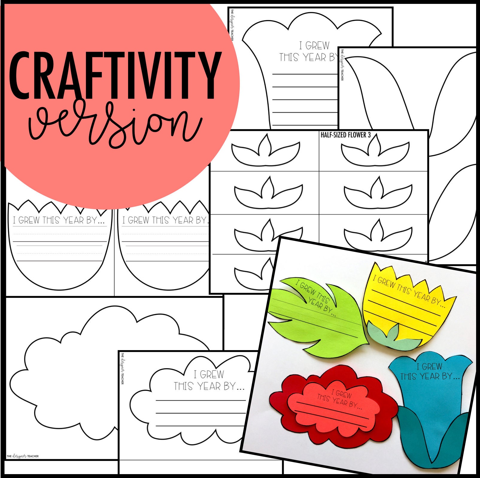 End of the Year Bulletin Board • May & June Flower Blooming Bulletin ...