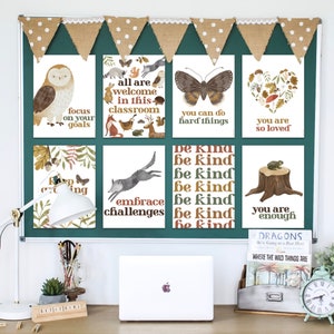 Inspirational Growth Mindset Inclusive Boho Woodland Forest Classroom ...