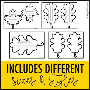 Fall Leaves November Bulletin Board Kit Ideas • Gratitude Thankfulness ...