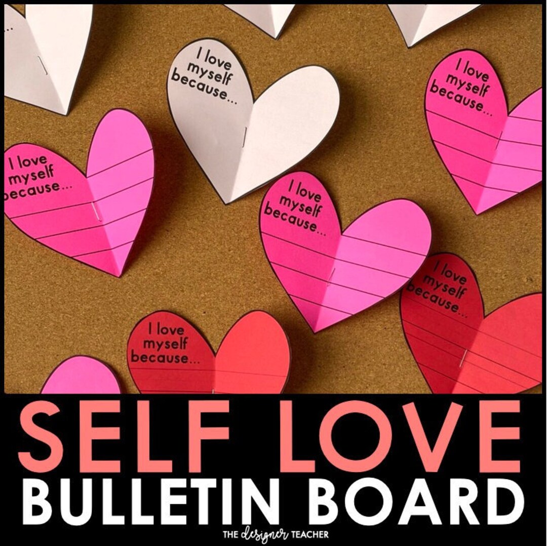 Self Love Bulletin Board Activity and Heart Craft - Etsy