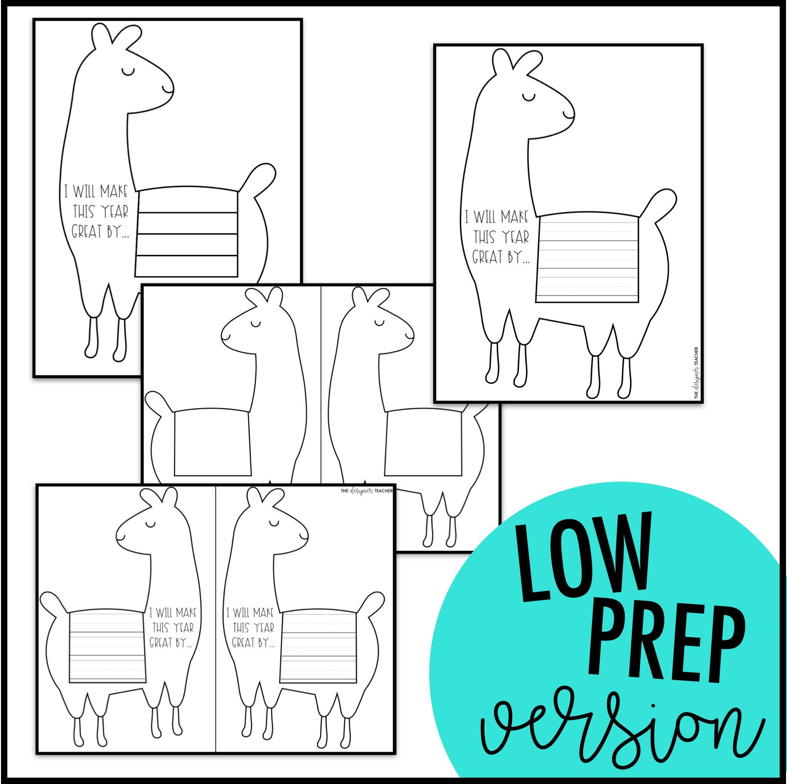 Back to School Llama Bulletin Board & Door Decor Craft: New - Etsy
