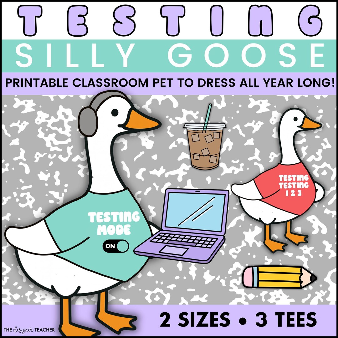 Testing Motivation Classroom Goose Silly ᐧ Goose Class Pet Outfits ...