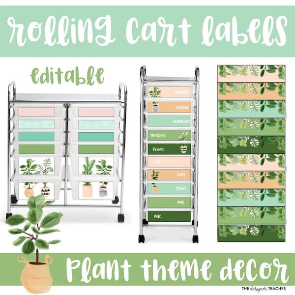 Teacher Rolling Cart - Etsy