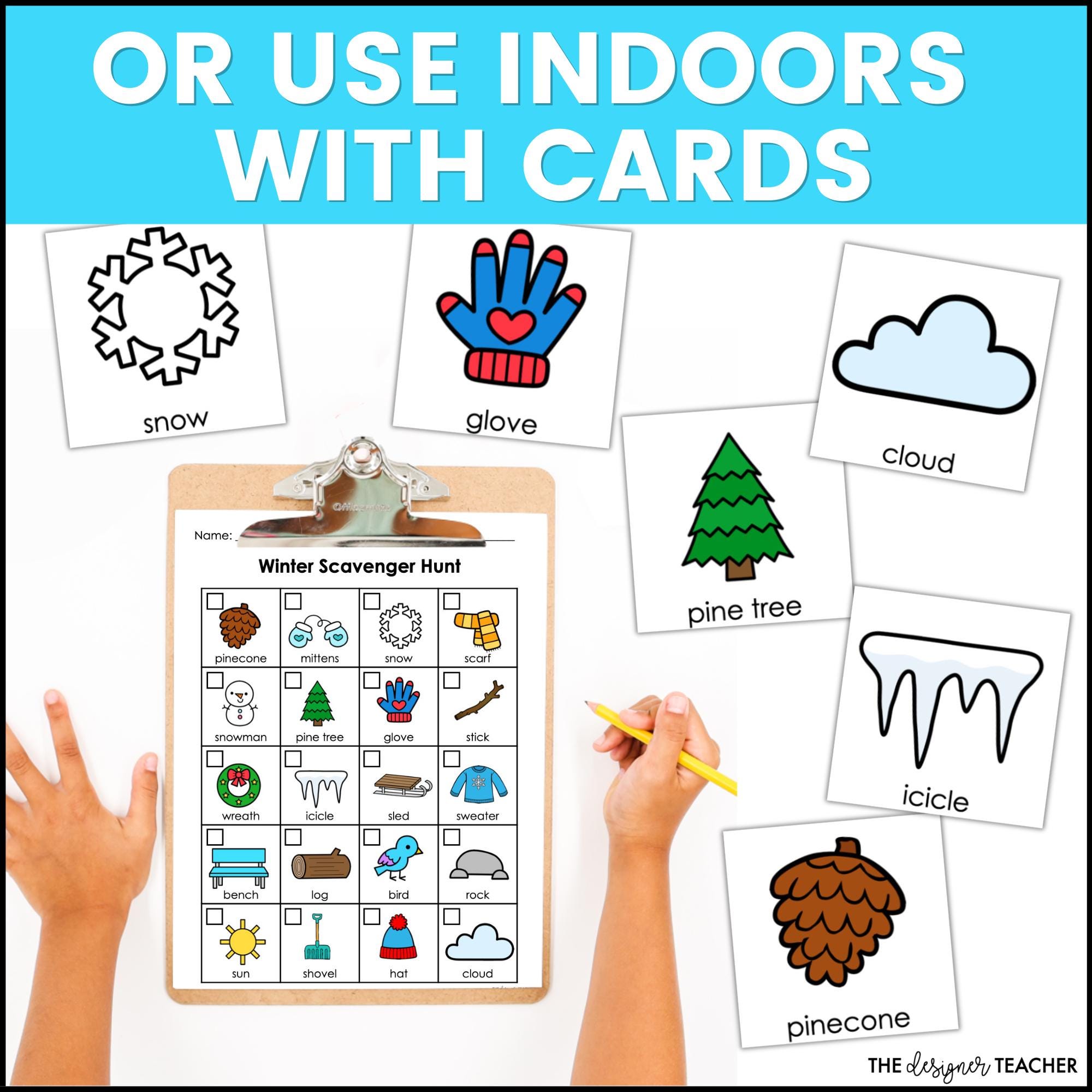 Winter Scavenger Hunt Nature Walk Indoor Outdooractivity - Etsy