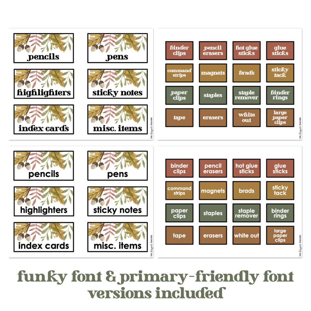 Editable Teacher Toolbox Labels With Boho Woodland Theme | Forest ...