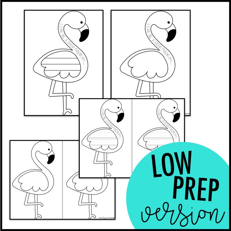 Friendship Flamingo Bulletin Board and Summer Door Decor Craft - Etsy