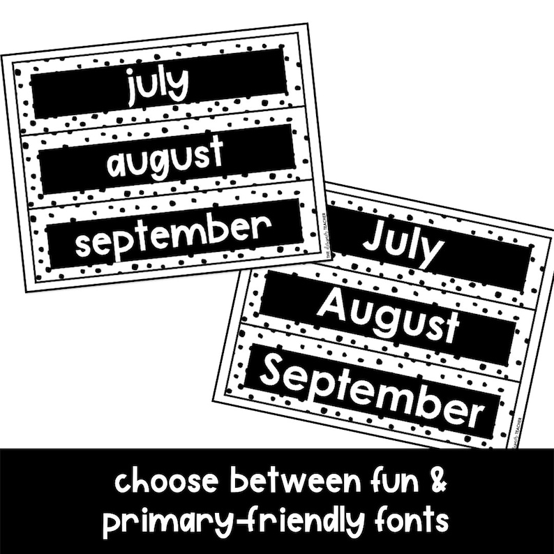 Editable Classroom Calendar Kit | Black & White Neutral Speckled Boho ...