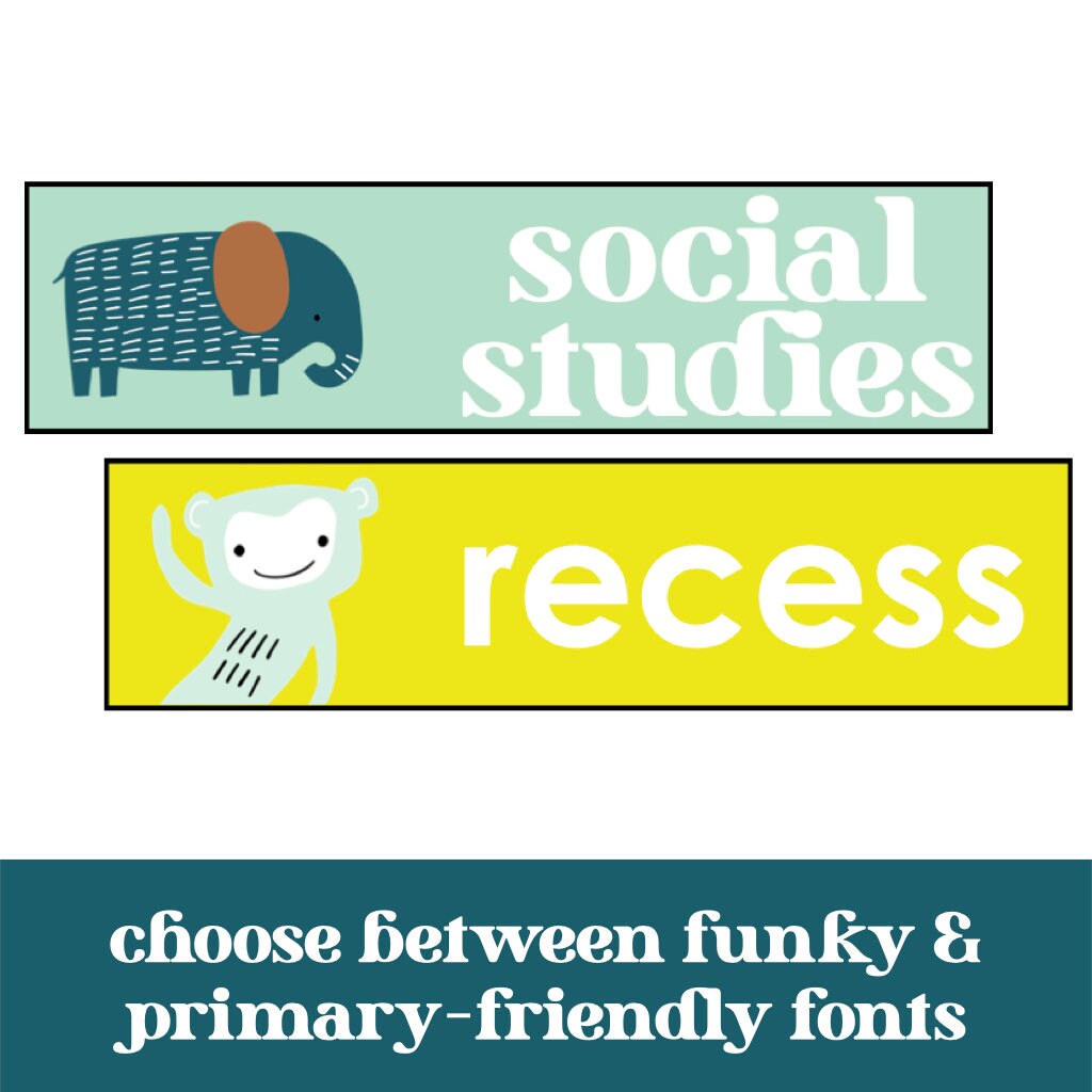 Editable Schedule Cards With Modern Tropical Jungle Rainforest Theme ...