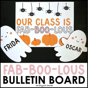 Fabboolous Ghost Craft Halloween October Fall Bulletin Board Ideas and ...