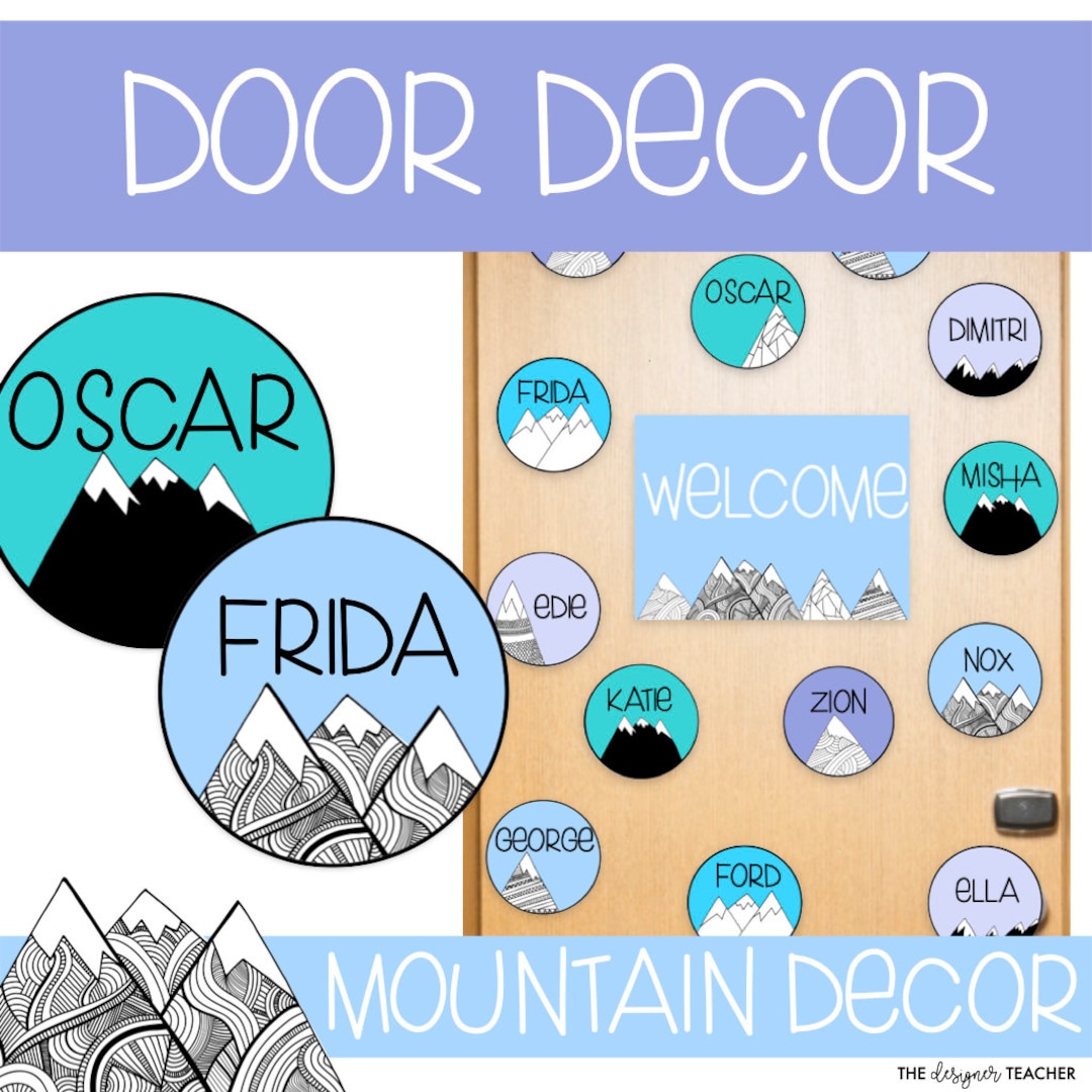 Mountain Theme Back to School Classroom Door Decor & Bulletin Board - Etsy