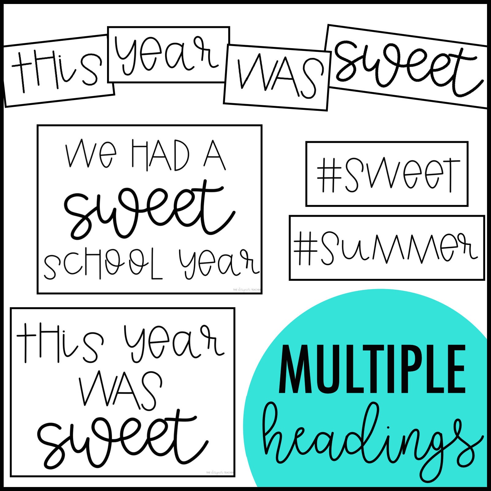 End of the Year This Year Was Sweet Bulletin Board for May, June ...