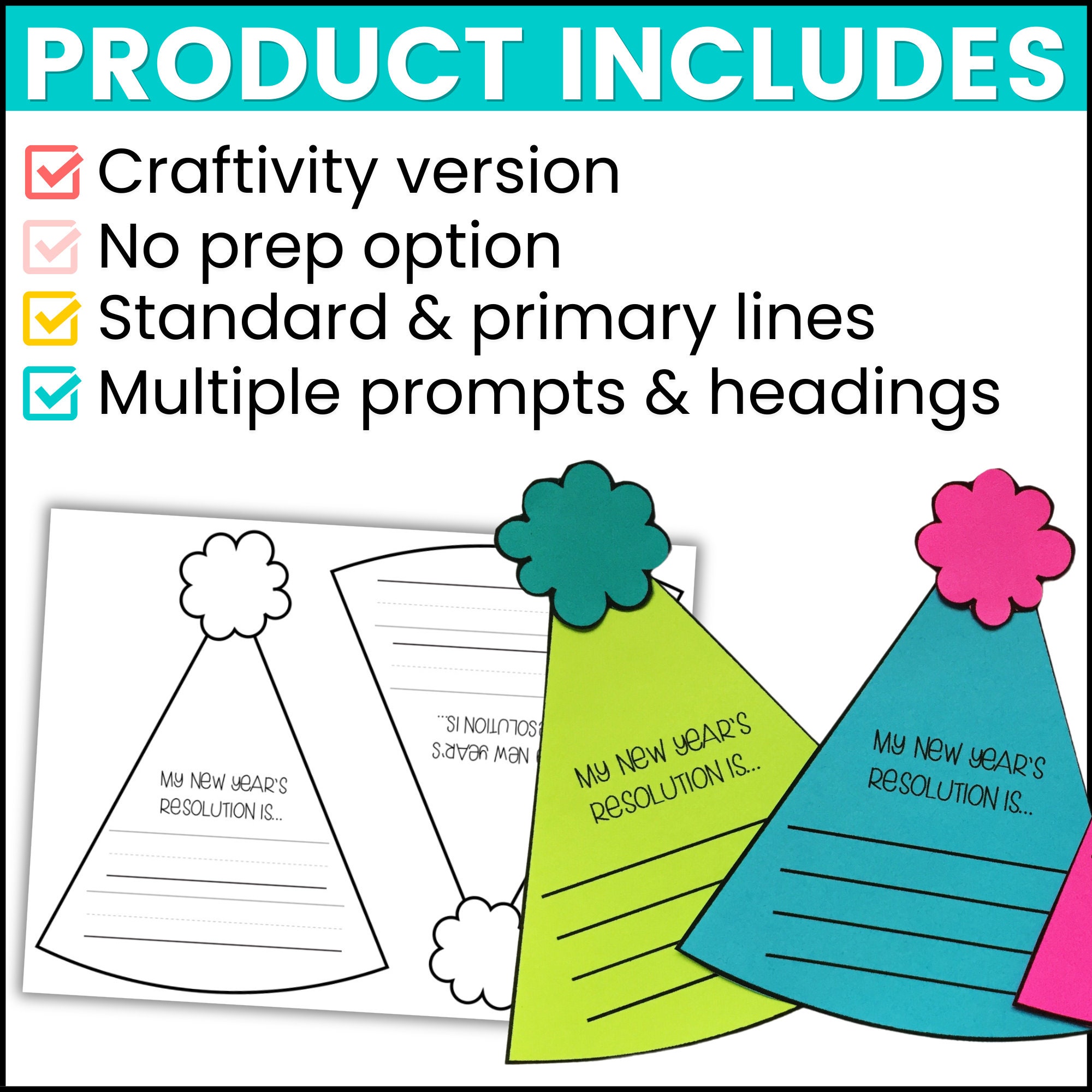 New Year 2024 January Bulletin Board & Door Decor New Year's ...