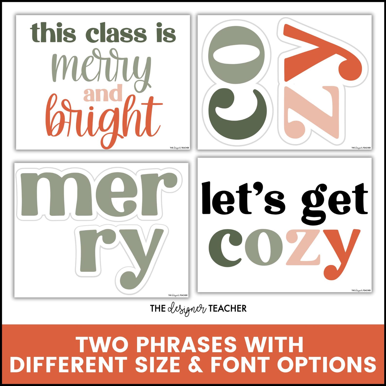 December Holiday Christmas Bulletin Board Kit, Merry and Bright Door ...