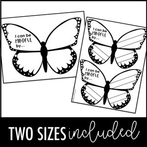 Mindful Monarchs Bulletin Board • Mindfulness Spring Butterfly Bulletin ...