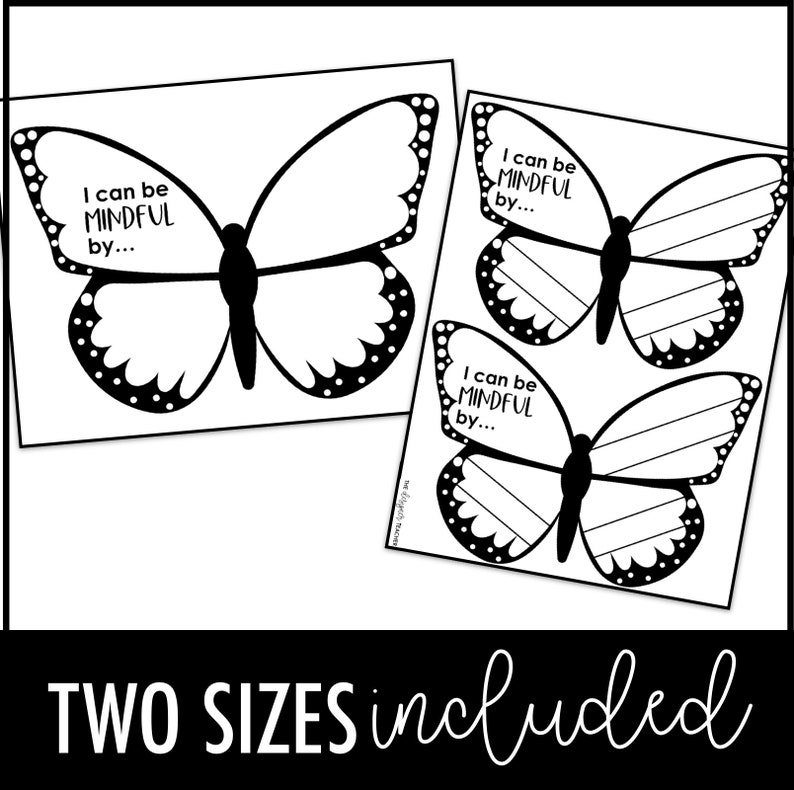 Mindful Monarchs Bulletin Board • Mindfulness Spring Butterfly Bulletin ...