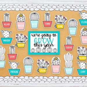 Cactus Theme Back to School Classroom Door Decor & Bulletin Board - Etsy