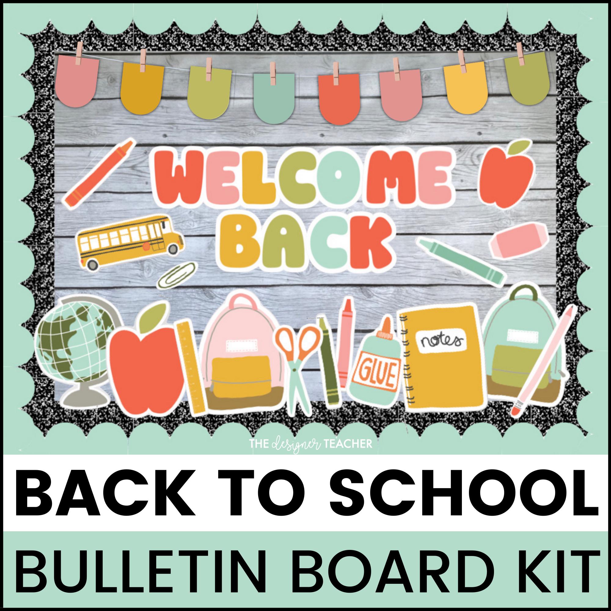 Welcome Back to School Bulletin Board Kit August September Door Decor ...