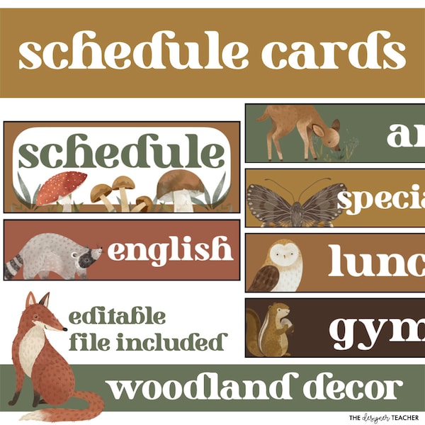 Woodland Classroom Theme - Etsy