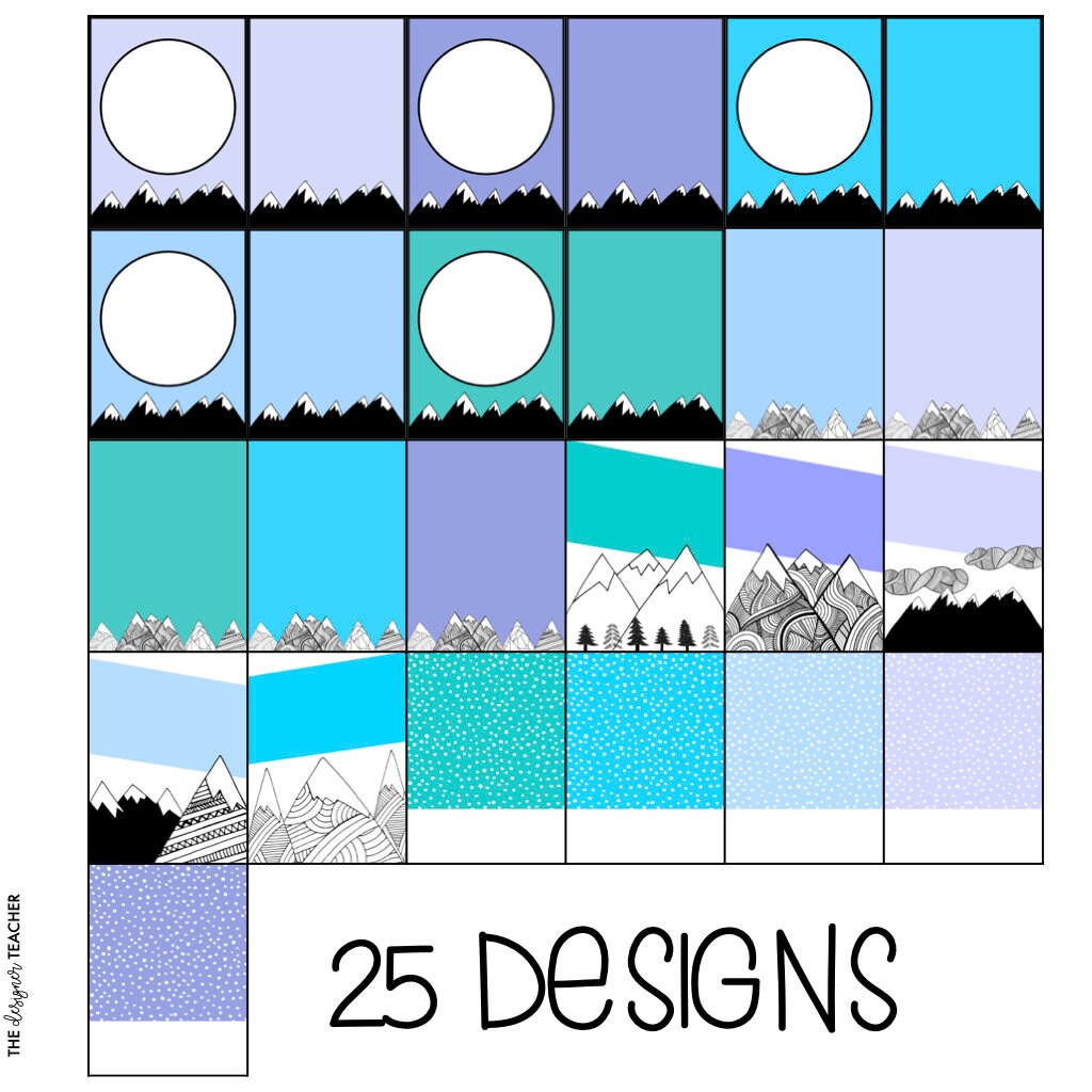 Mountain Theme Editable Binder Covers & Spines for Teachers | Nature ...
