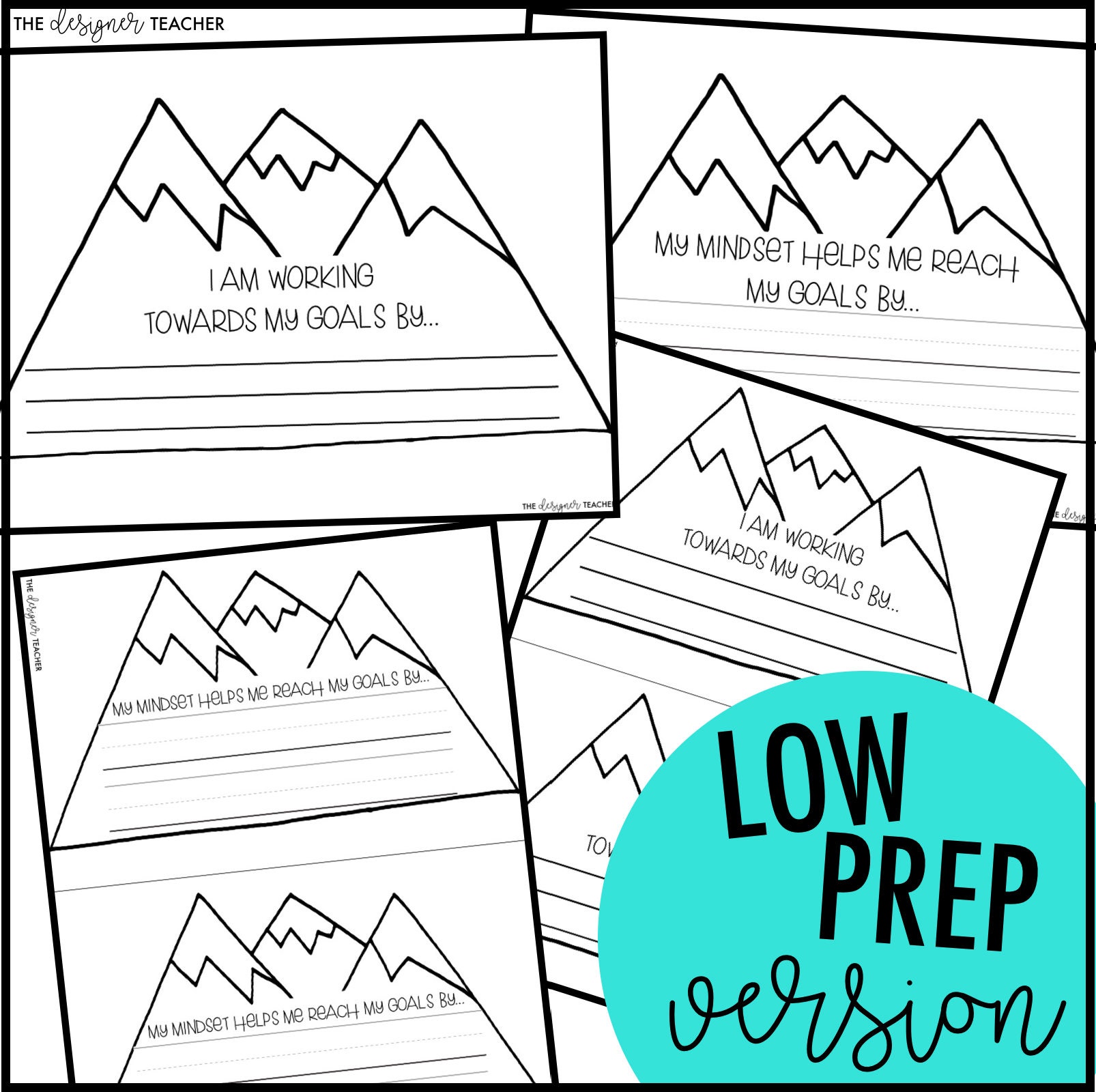 Growth Mindset Bulletin Board and Classroom Door Decor Mountain Craft ...