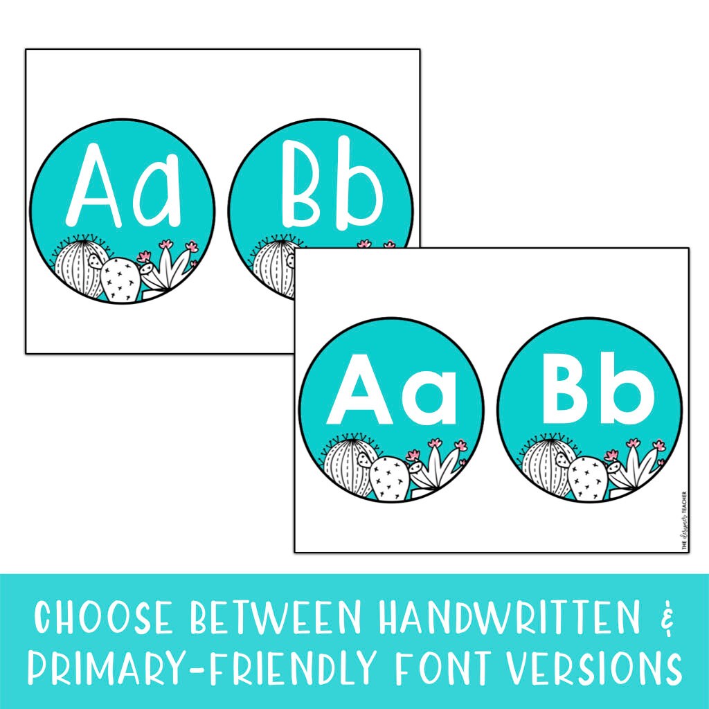 Editable Word Wall Display With Cactus Theme - Etsy