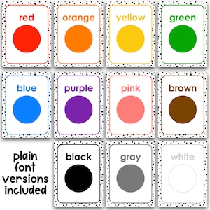 Editable Classroom Color Posters With Black & White Boho Dalmatian Dots ...