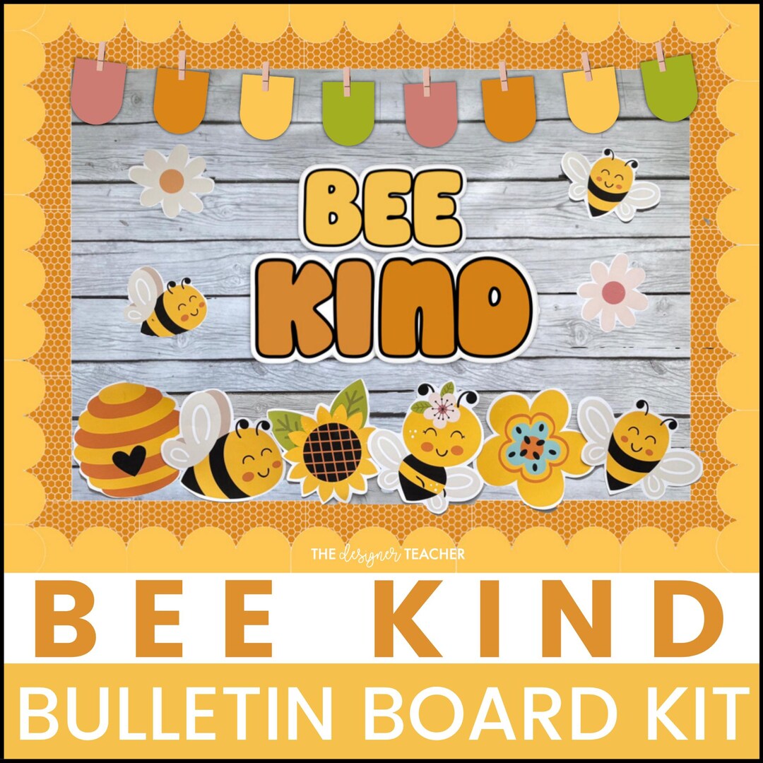 Back to School Summer Kindness August September Bee Kind Classroom ...